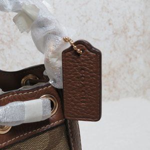 Coach | Bags | Coach Dempsey Star Snowflake Print Drawstring Bucket Bag ...